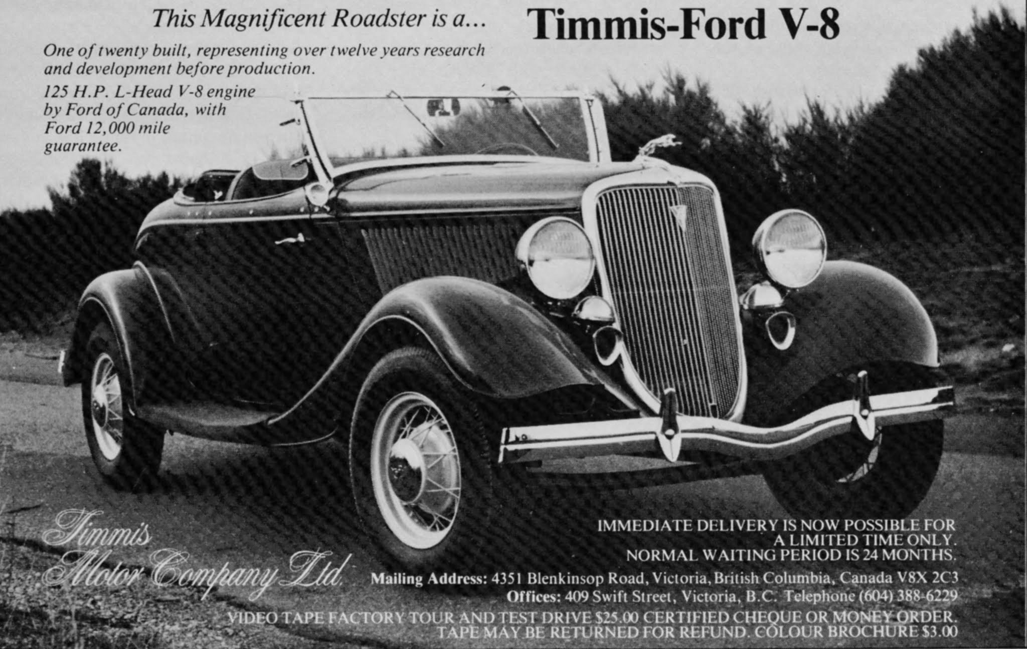 Progress is fine, but it's gone on for too long.: Timmis Ford Roadster