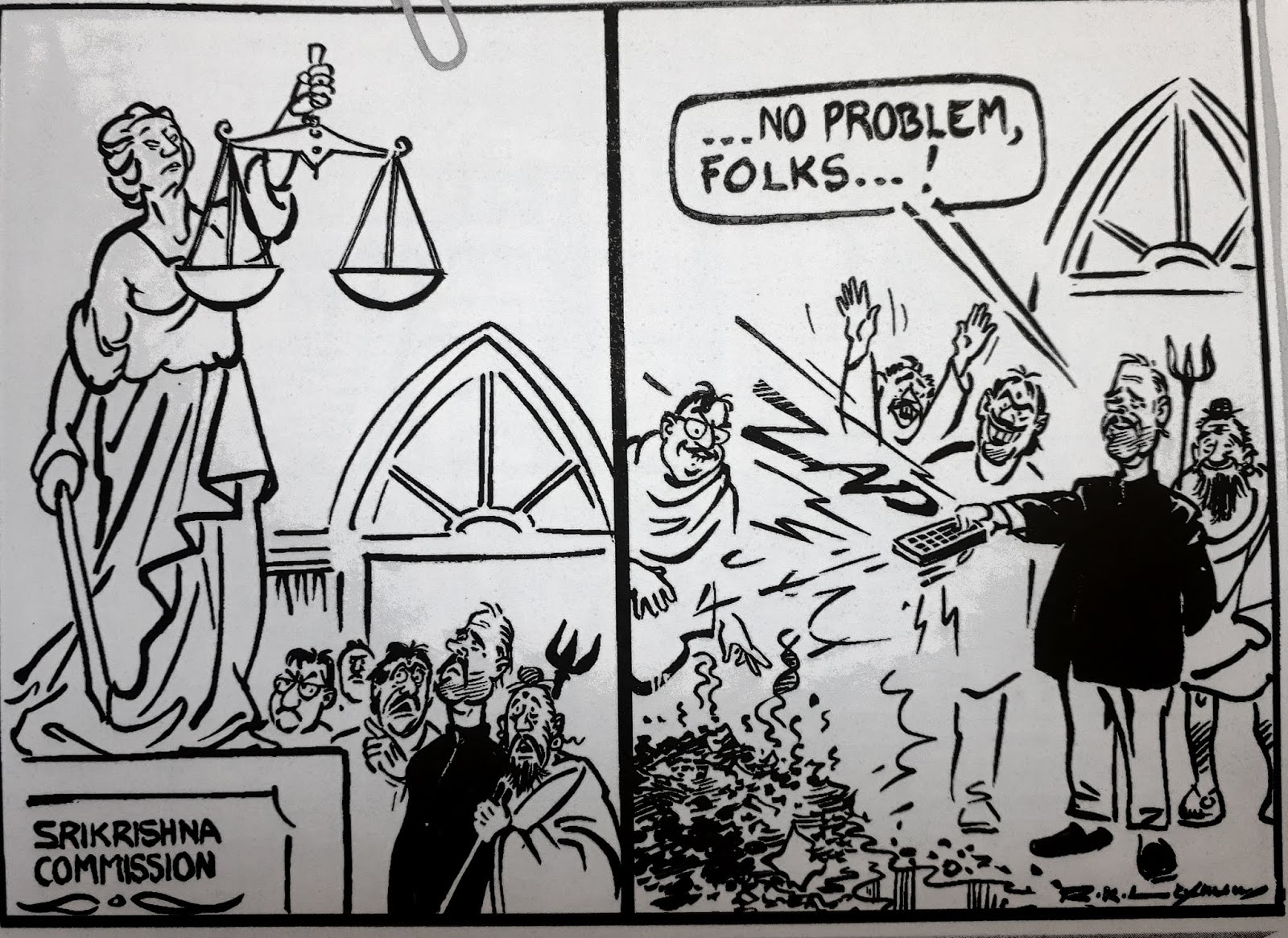 R.K. Laxman's Cartoons: Shiv Sena