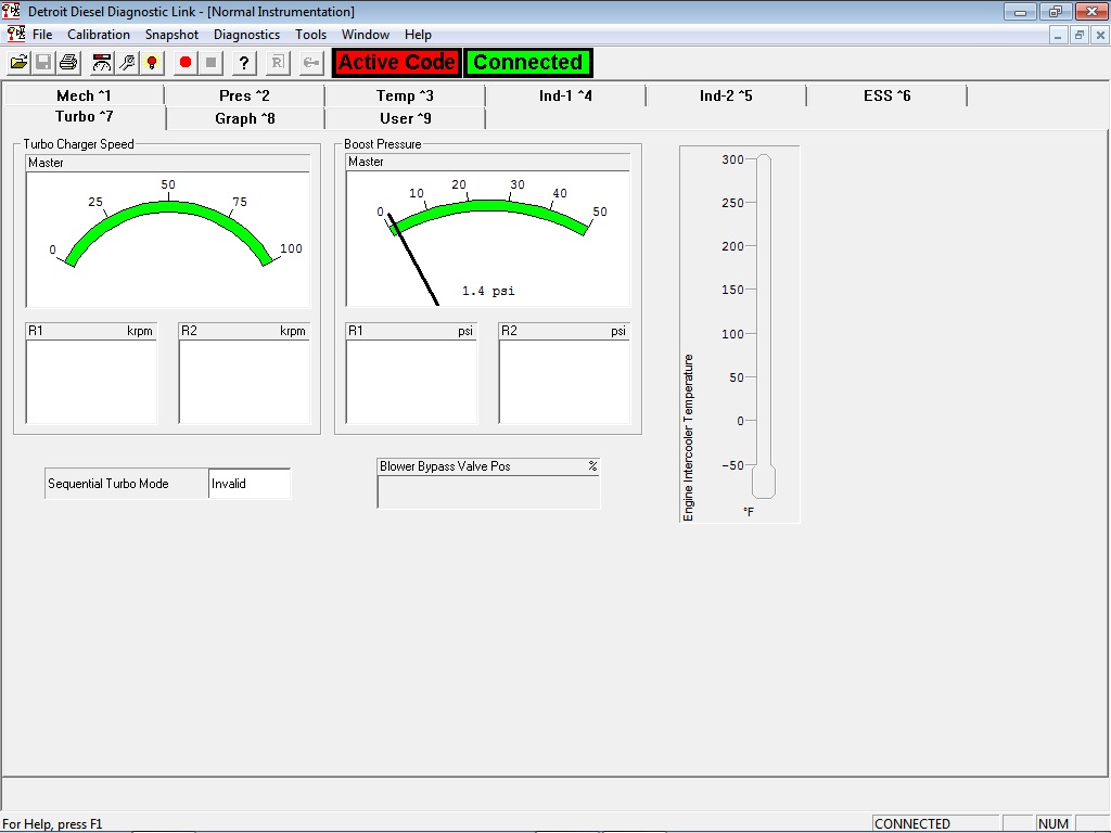 Normal Instrumentation using Detroit Diesel Diagnostic Link (DDDL ...