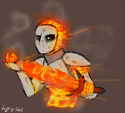 Terraria Fanart: Molten Armor