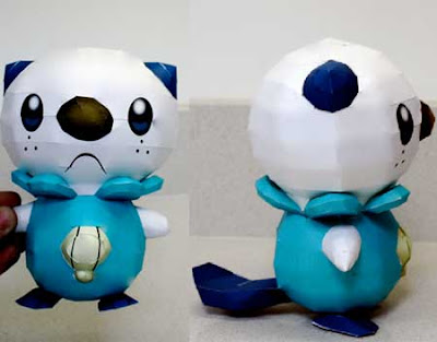 Garota Arteira: Pokemon Oshawott Papercraft