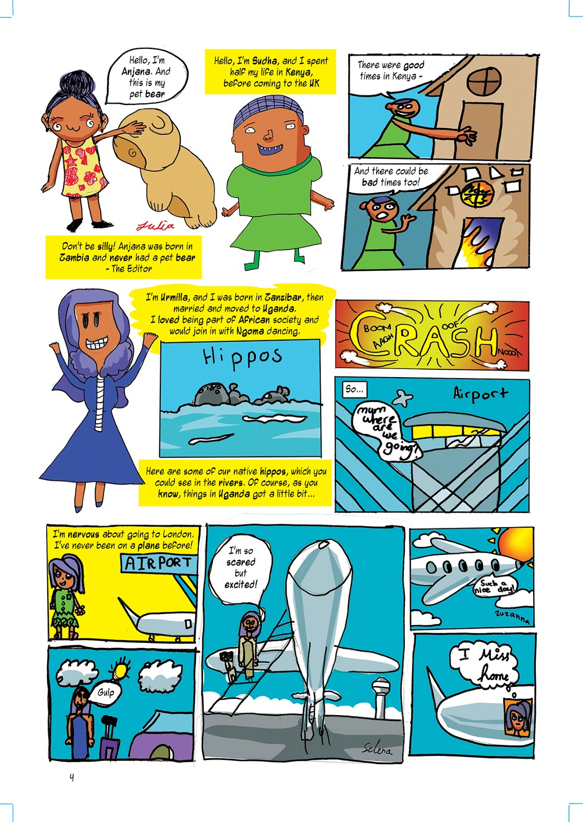 Kev F comic art: Hounslow Histories - Art Reach comic by kids