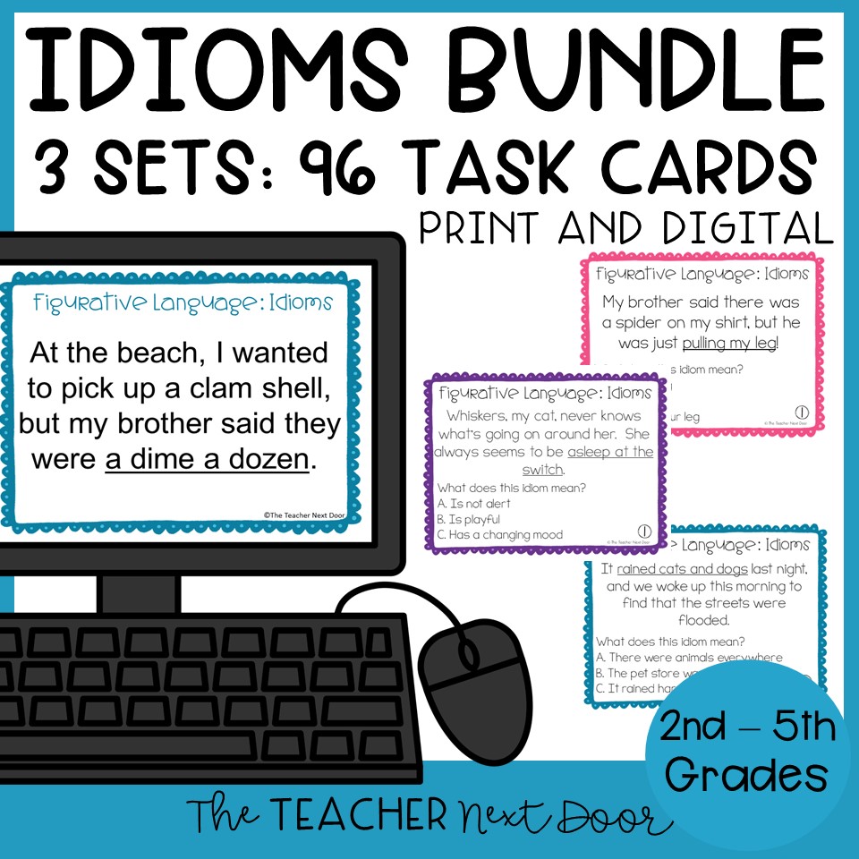 Fun Activities to Teach Idioms | Upper Elementary Snapshots