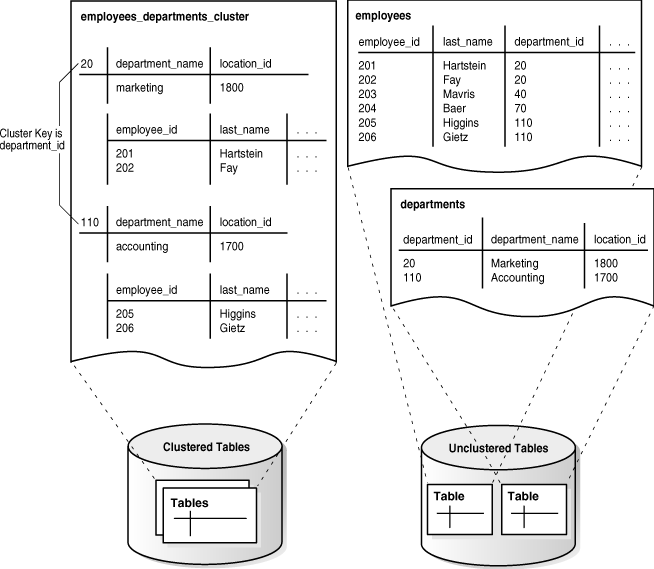Types of B-tree indexes(Cluster Indexes) in Oracle11g