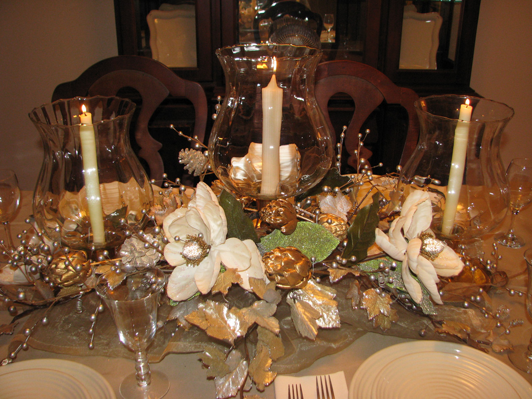 JBigg: Life in Kentucky: Gold and Silver Tablescape