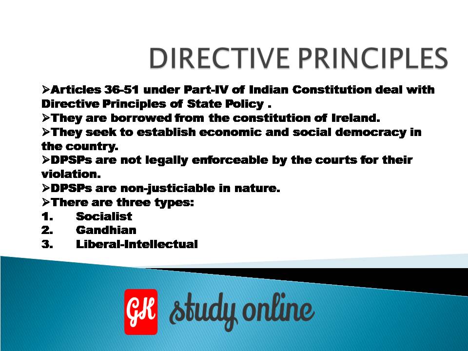 DIRECTIVE PRINCIPLES OF STATE POLICY MCQ directive-principles-of-state-policy-mcq