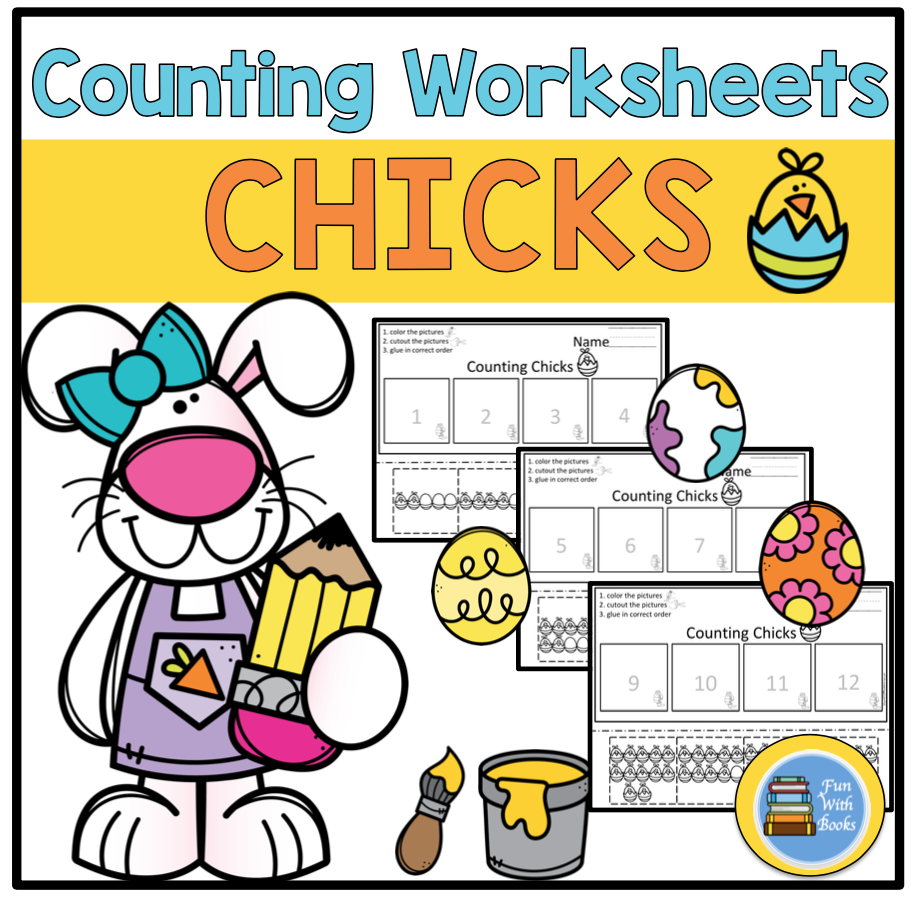 COUNTING CHICKS MATH ACTIVITY $1.25 ~ Book Units by Lynn