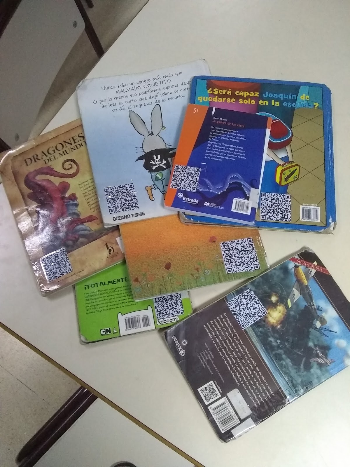 BIBLIOTECA 6 DE 10 : Recomendaciones literarias en código qr