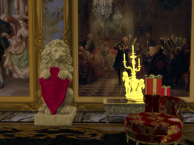 Anna Quinn Stories: Welcome Lion Statue For SIMS 4