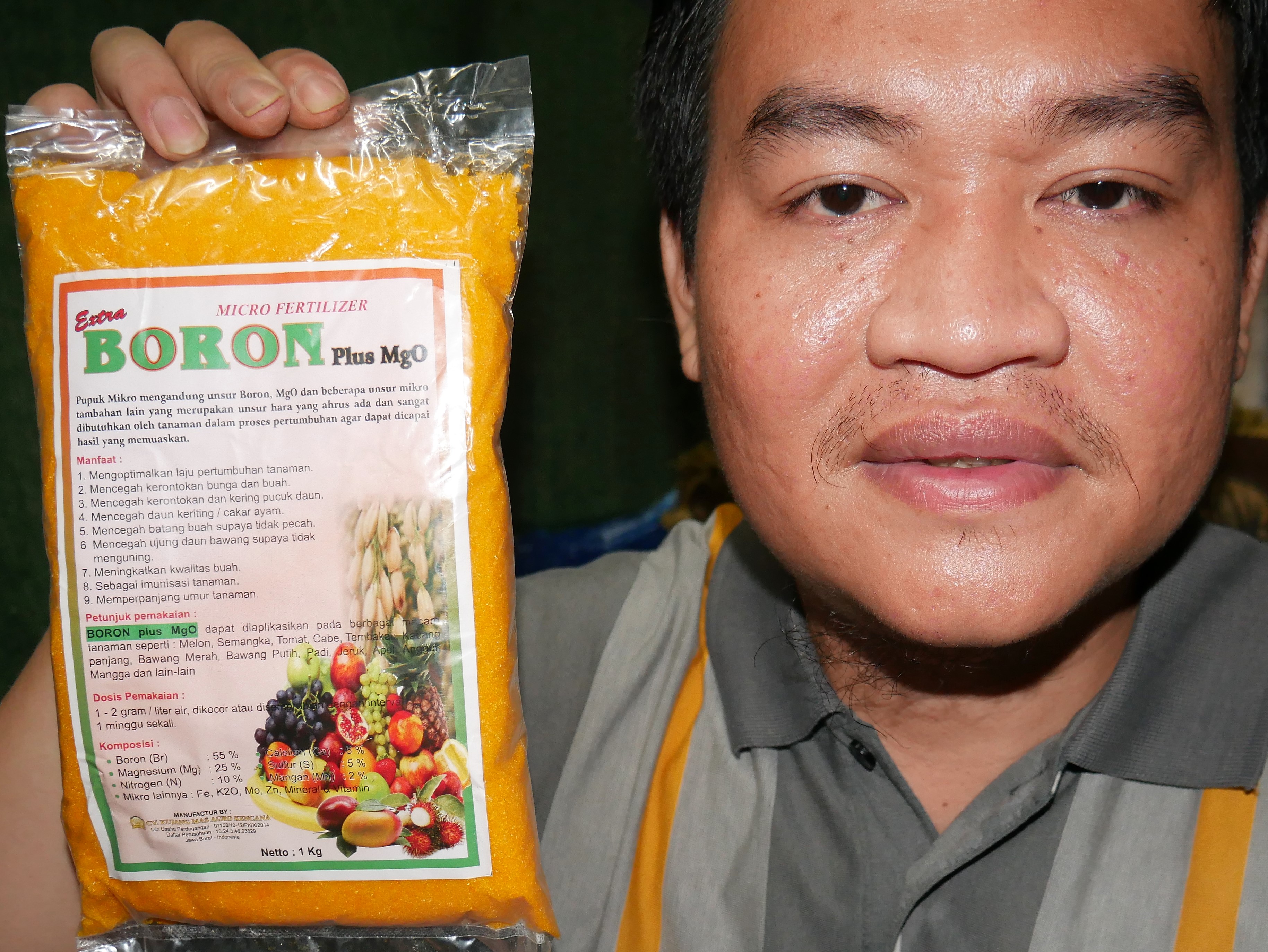 Pupuk Boron Plus MgO 1KG Penghobi Wajib Punya
