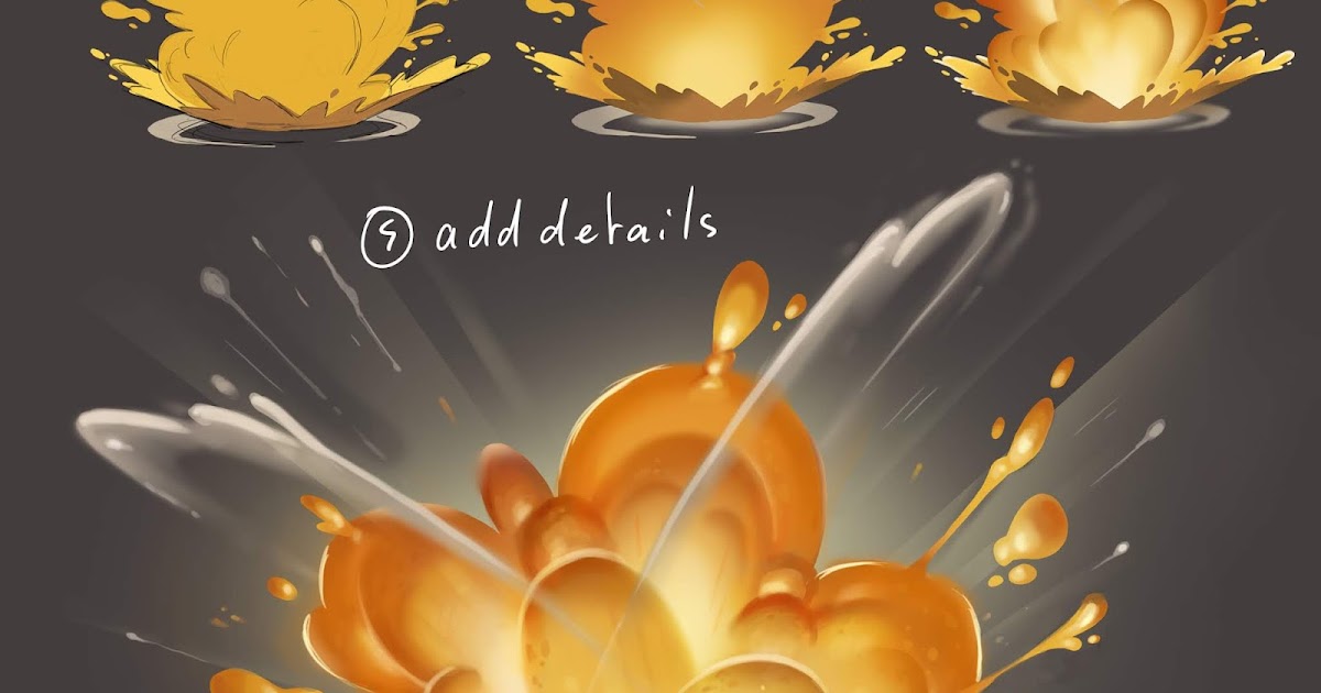 Learning drawing principles: explosion