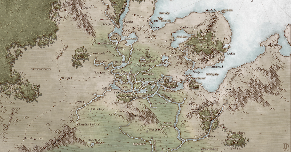 Hidden in Shadows: The Blackmoor Greyhawk Map, an Anniversary Gift