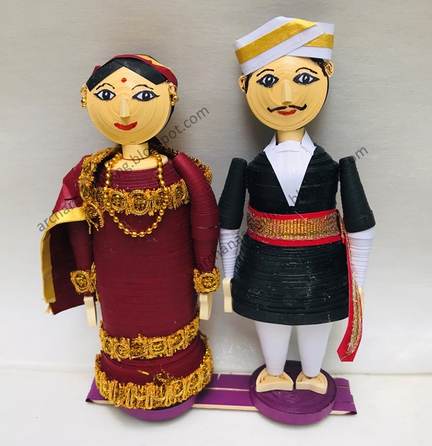 Welcome to the world of Archana's Quilling Art: Navaratri Special Dolls ...