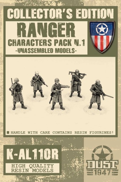 Tabletop Fix: Dust Models - New Rangers Character Set