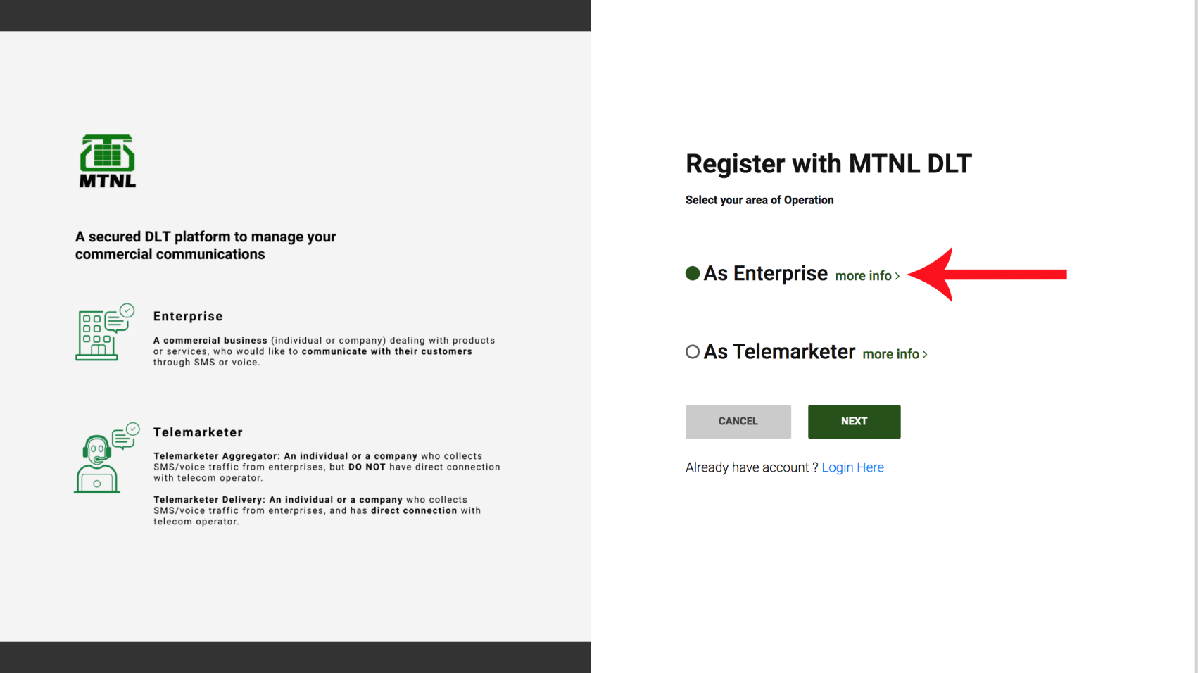 How to Registered Your DLT Account On MTNL