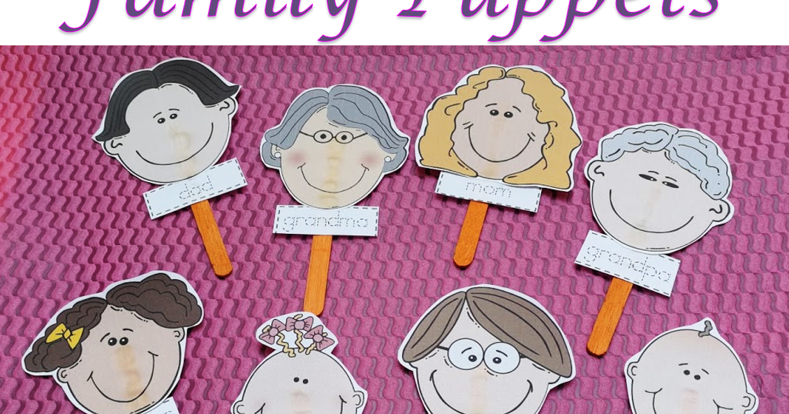 ESL/EFL Preschool Teachers: Family Unit Puppets