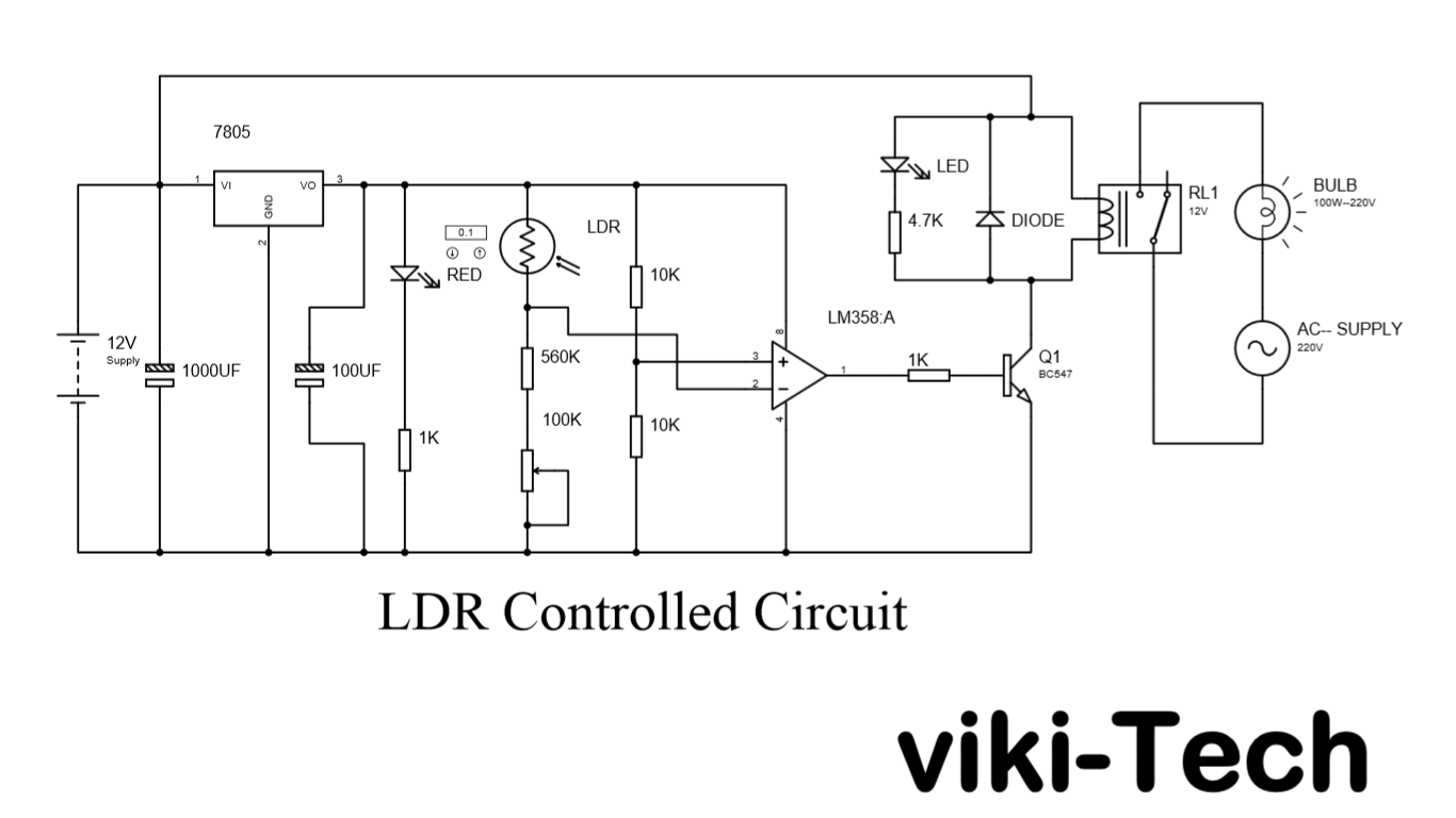 automatic Light Control using LDR and Relay