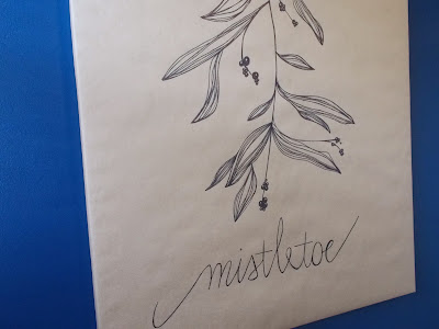 {Jessica Stout Design}: {Holiday Decorating} Day 4: DIY Butcher Paper Art