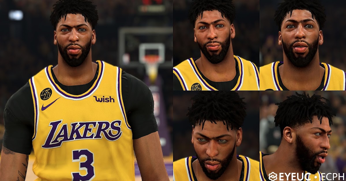 Anthony Davis Cyberface, Hair and Body Model Bubble Version V2 By ECPH ...