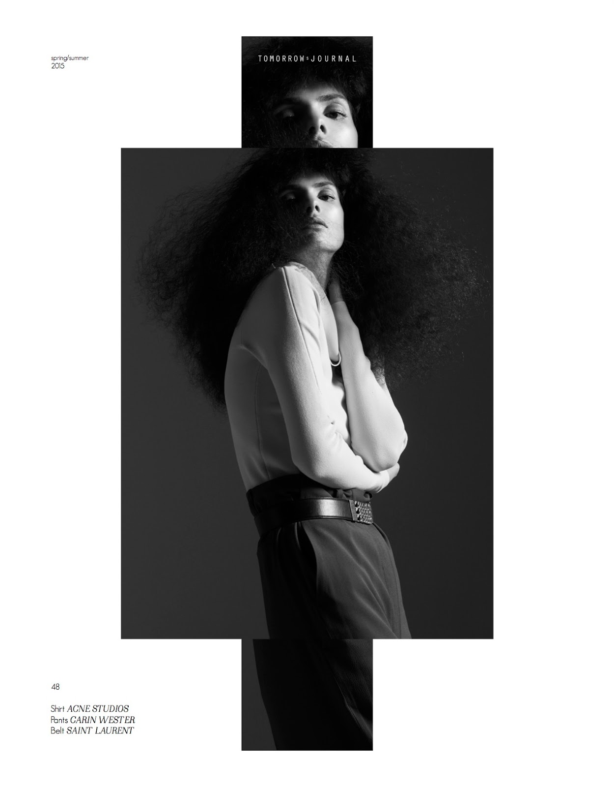 the shades of black: emily astrup by sean mcmenomy for tomorrow's ...