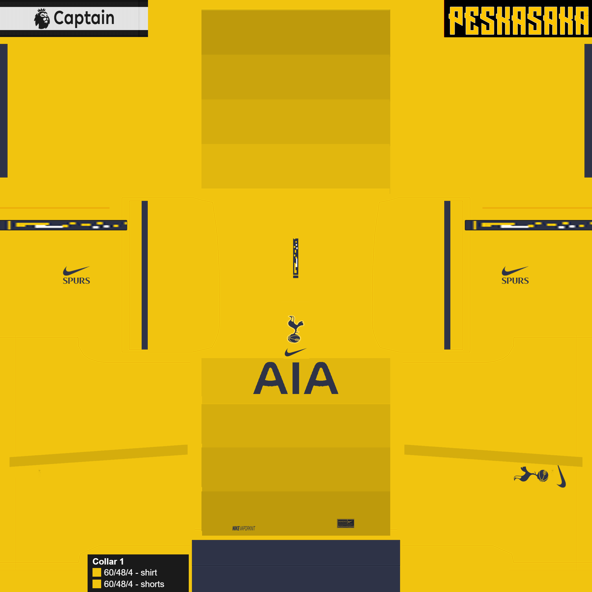 Kit Tottenham Hotspurs 2021/22 para Efootball PES 2021