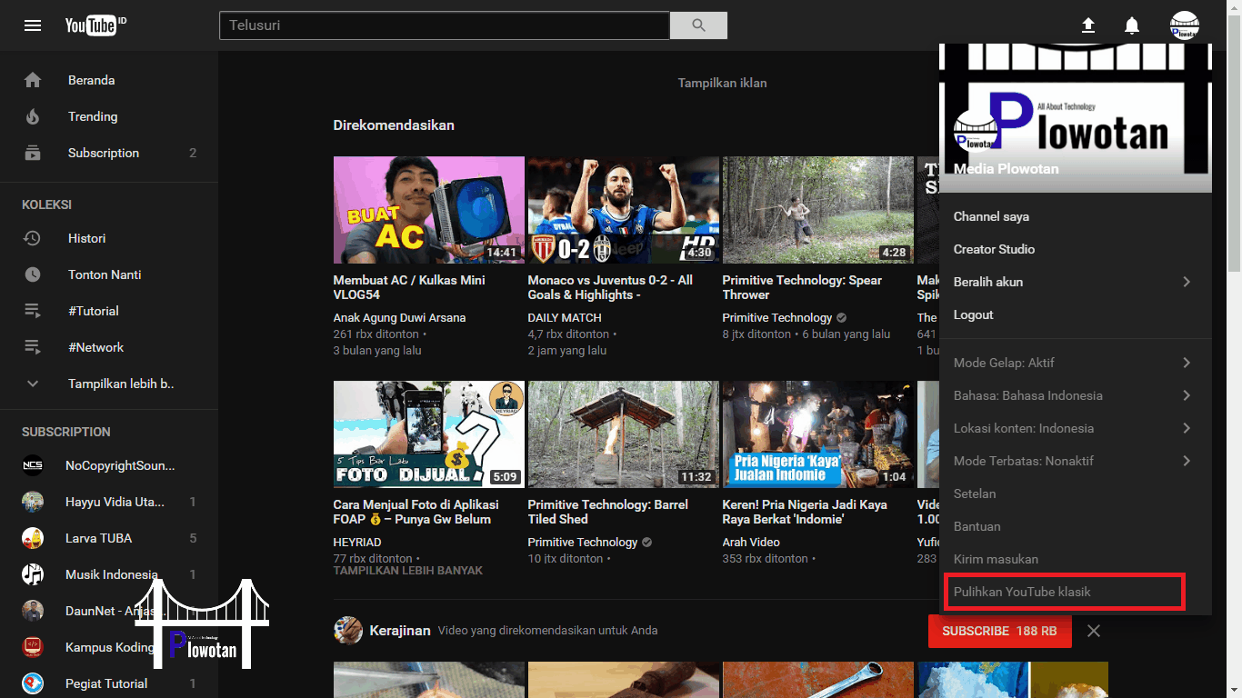Kini YouTube Hadir Dengan Tampilan Baru