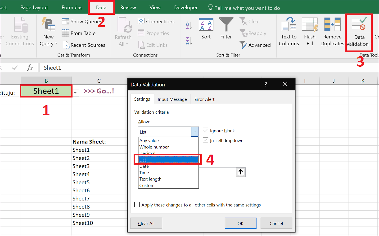Membuat Hyperlink Menggunakan Drop Down List - ExcelManiacs Membuat Hyperlink Menggunakan Drop Down List - ExcelManiacs