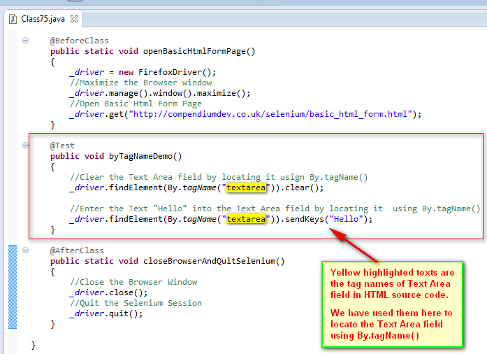 Selenium By Arun 429 Locating Elements Using By Tagname