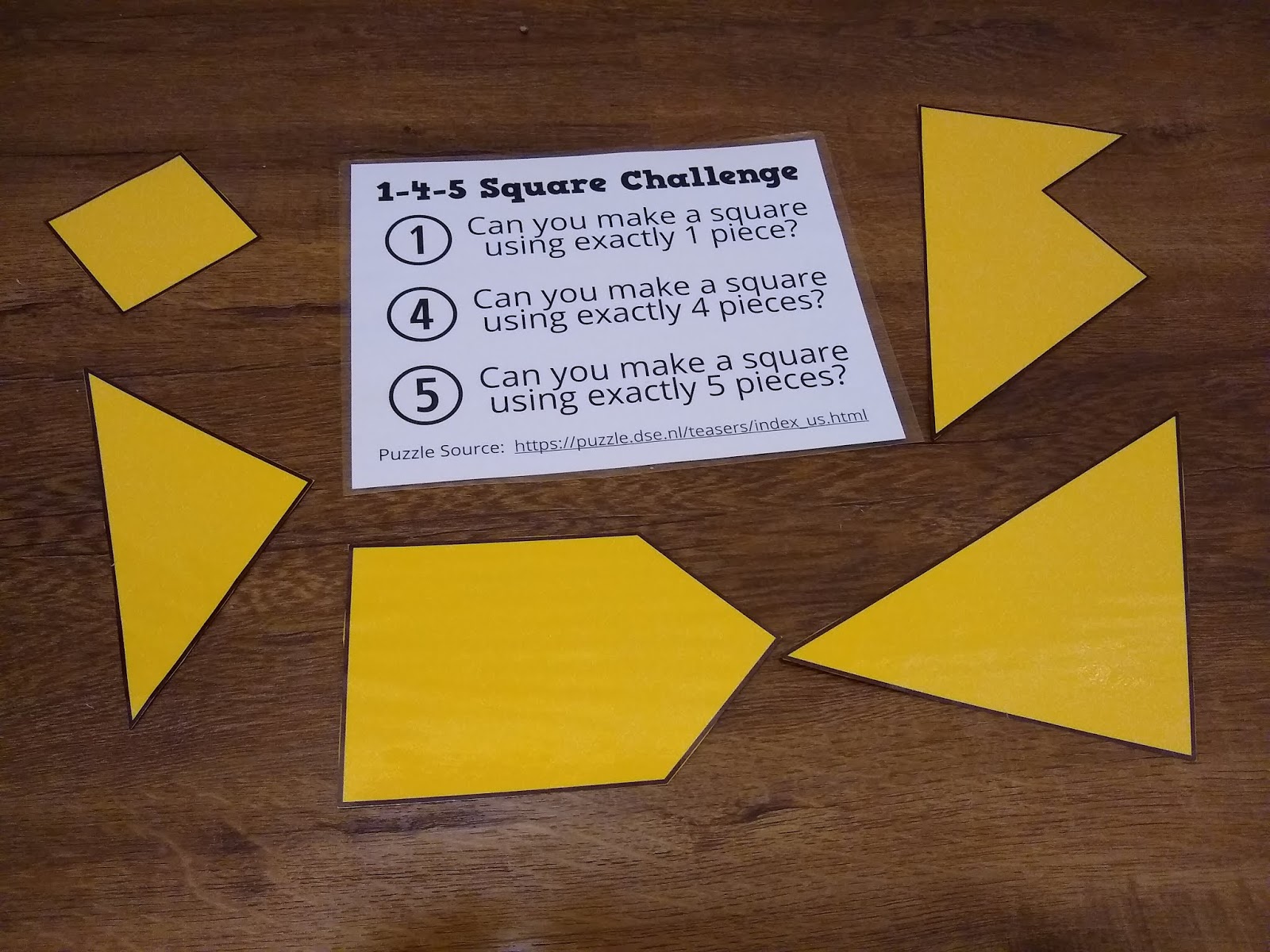 Math = Love: 1-4-5 Square Challenge