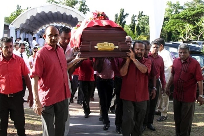 බැටී වීරකෝන්ගේ අවසන් කටයුතු