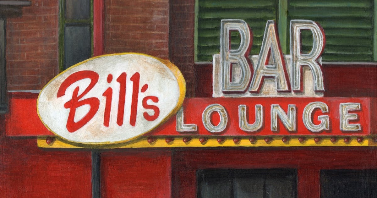 Debbie Shirley Art: Bill's Bar - Acrylic Painting of Iconic Boston Neon ...
