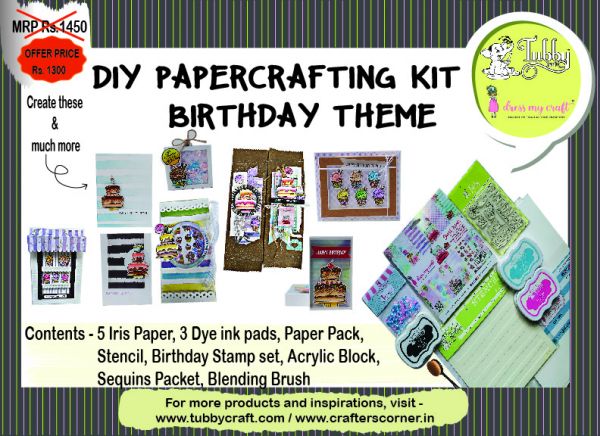 Chocolate Box using DIY Birthday Theme Kit by Tubby Craft