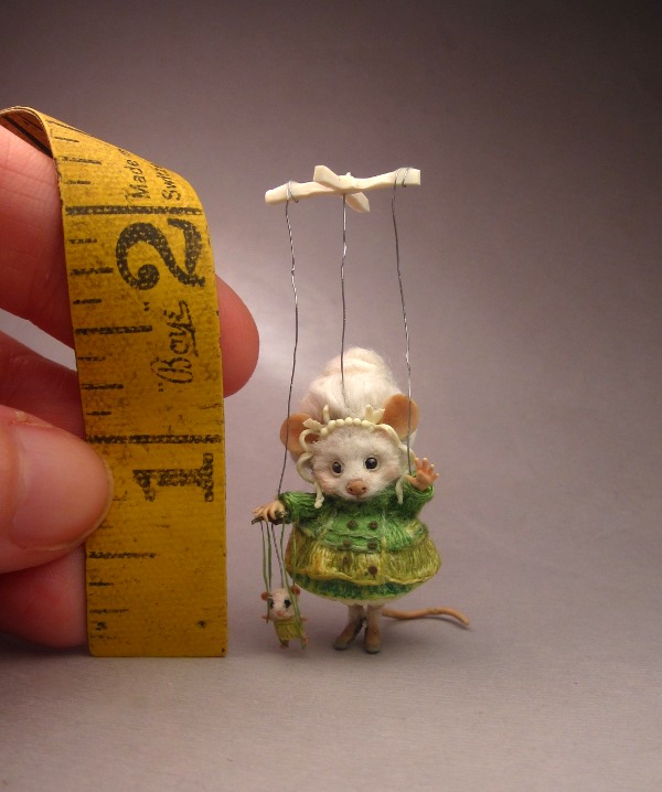 Aleah Klay Studio: Miniature mouse puppets dollhouse mini by Aleah Klay ...