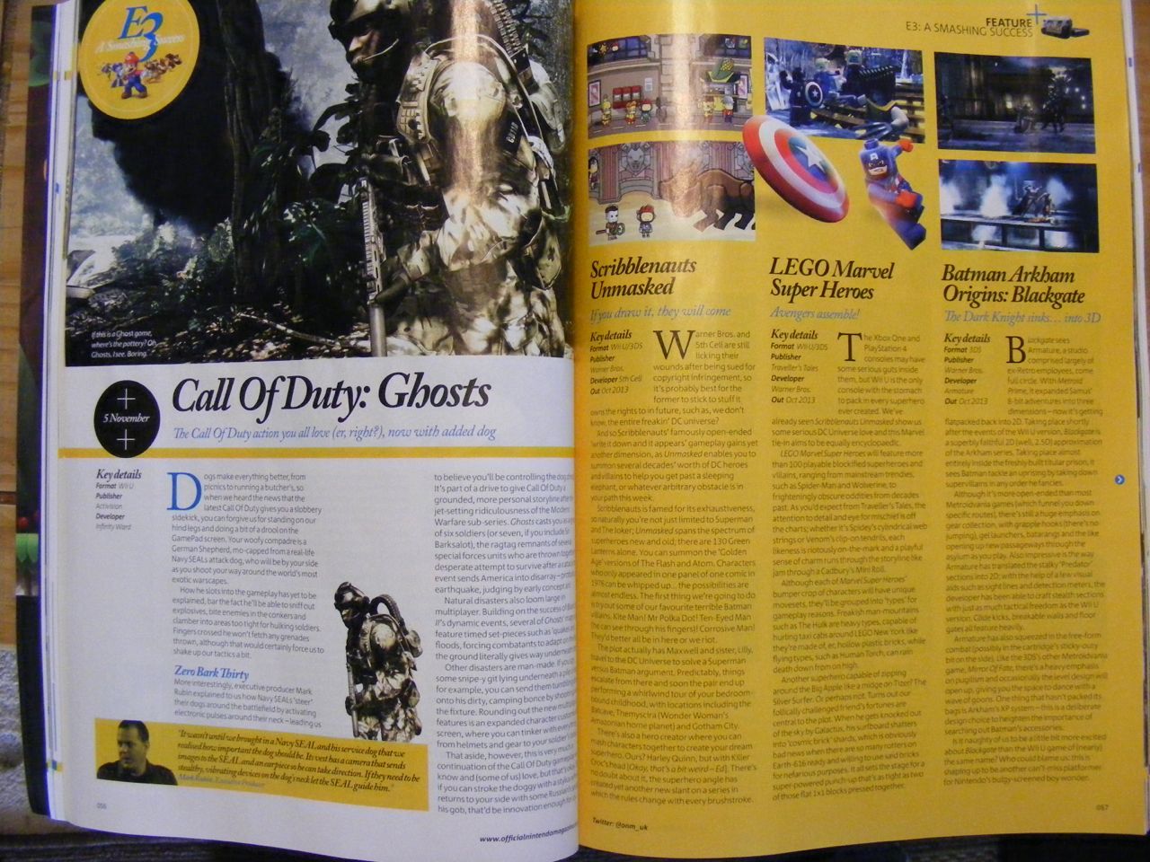 Official Nintendo Magazine faz prévia de Call of Duty: Ghosts (Wii U ...