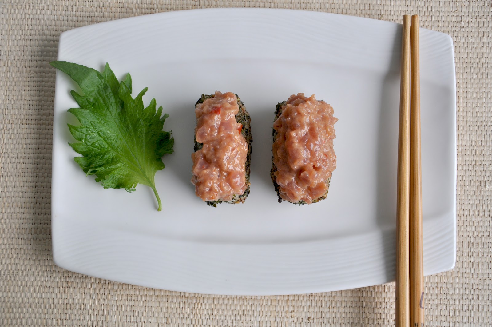 Fashion Gourmet: Spicy tuna on crispy rice sushi