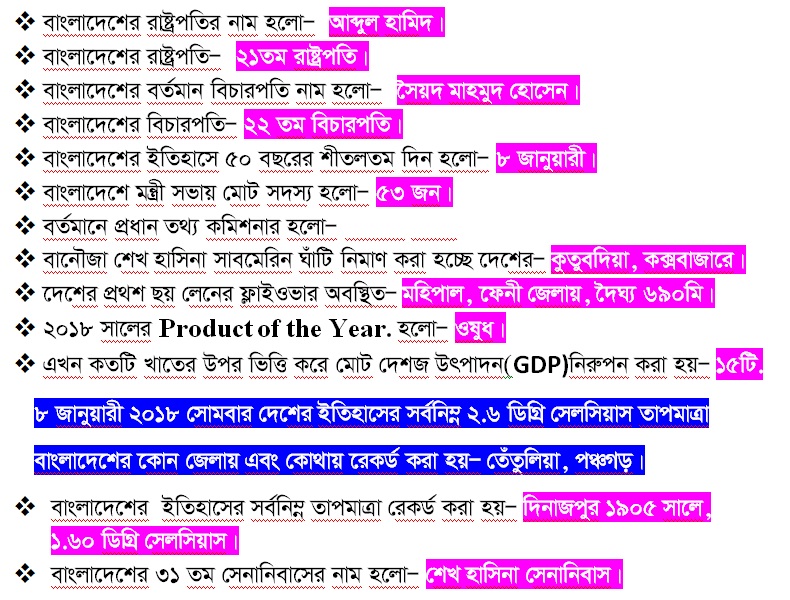 At Recent Bangladesh Affairs General Knowledge at-recent-bangladesh-affairs-general-knowledge