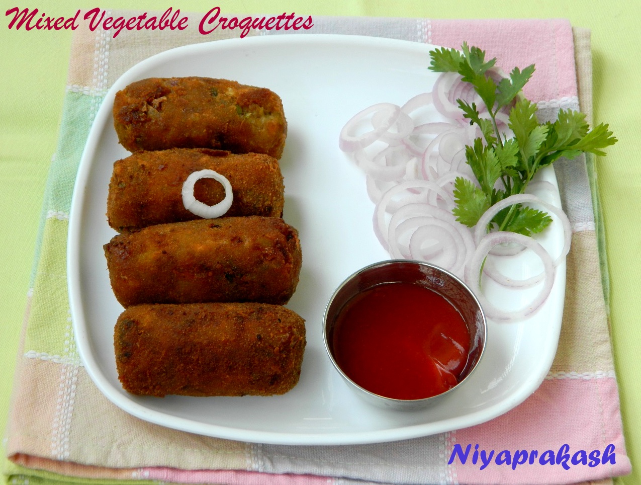 Niya's World: Mixed Vegetable Croquettes