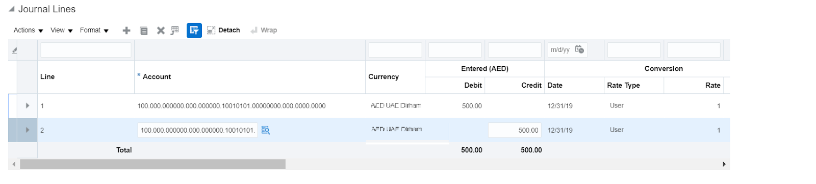 HSRoracentre: How to create manual journal in oracle cloud