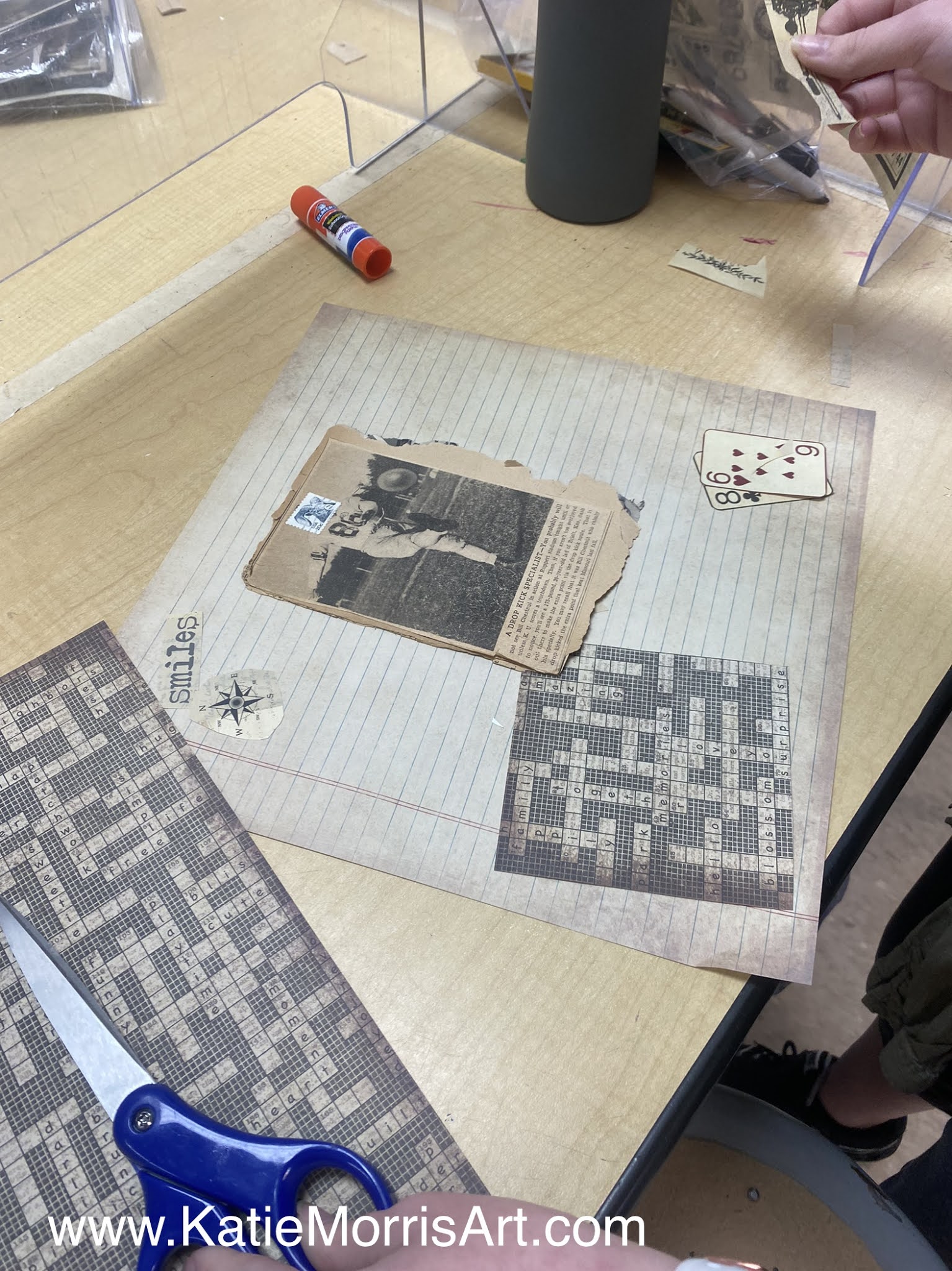 Katie Morris Art: Mixed Media & Digital Postage Stamp Artwork