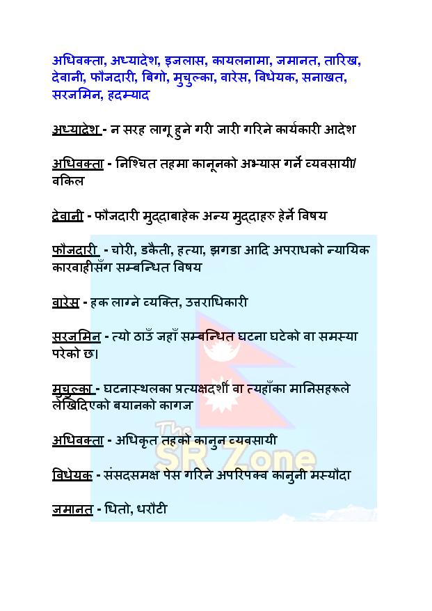 Aamako Sapana Class 12 Exercise & Summary - Nepali 12 Chapter 1