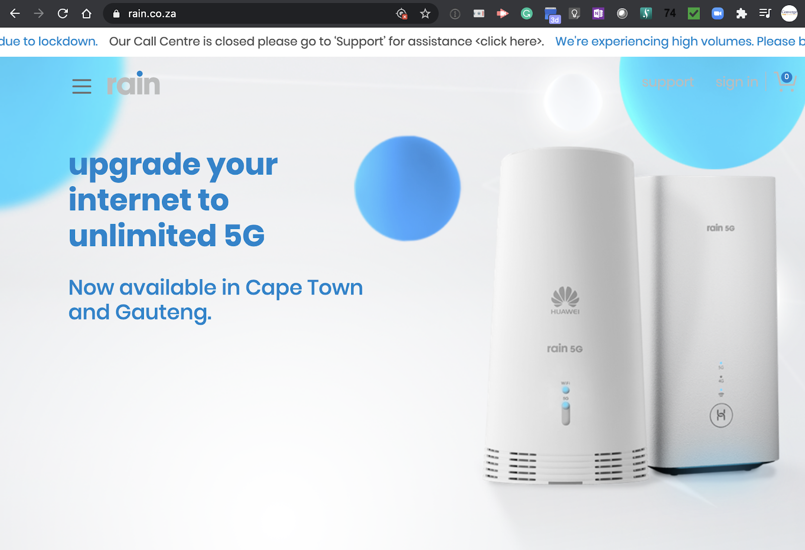 South Africa s Rain Launches Stand Alone 5G With Huawei Converge south-africa-s-rain-launches-stand-alone-5g-with-huawei-converge