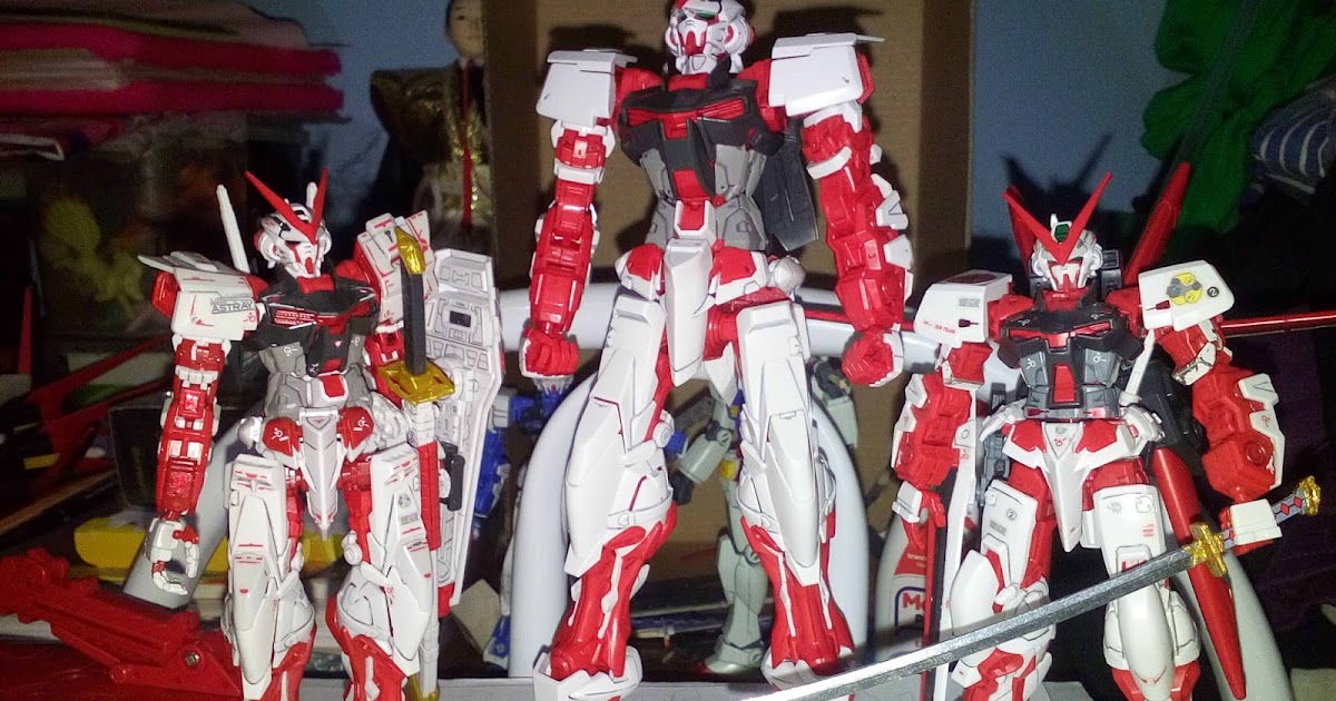 Dojo do Guthem: Comparison between RG and MG Gundam Astray Red