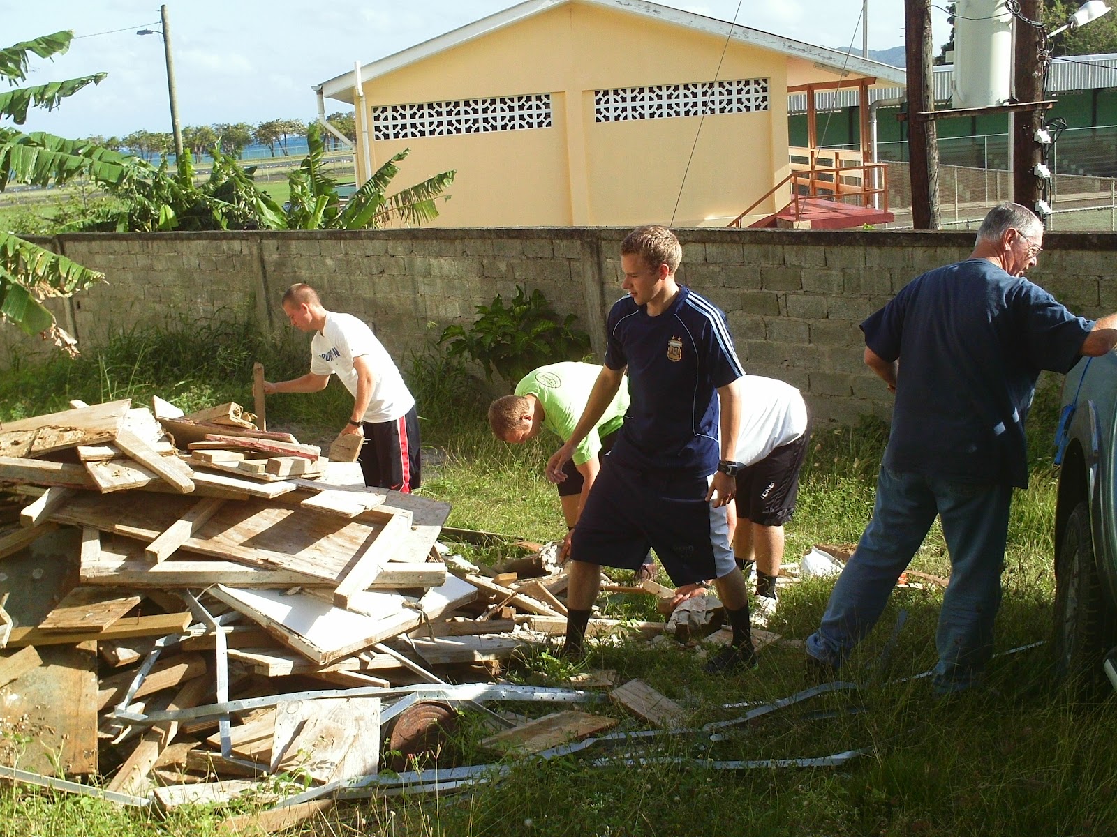 Bush Retirement Home: Church Yard Clean Up