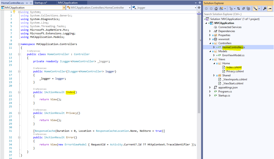 .Net Blog by Asif: Part 12: MVC Pattern in Asp.Net Core