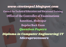 Microprocessors - 3rd Semester Questions Papers CTEVT | Diploma in ...
