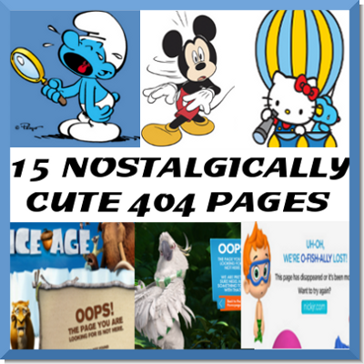 15 Nostalgically Cute 404 Pages ~ Webb Depot