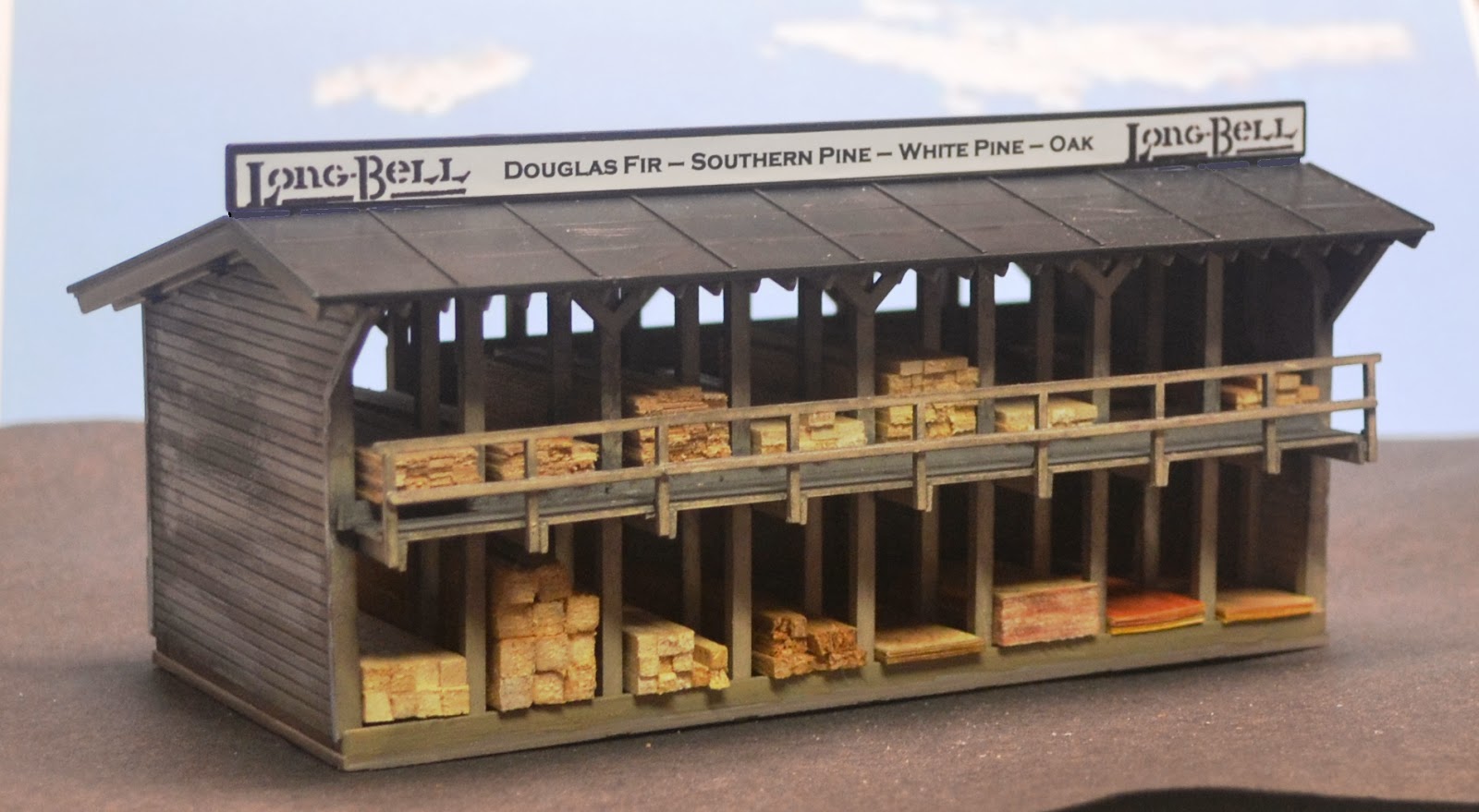 Nirvana Valley Model Railroad: Long-Bell Lumber, Atlas Lumber shed
