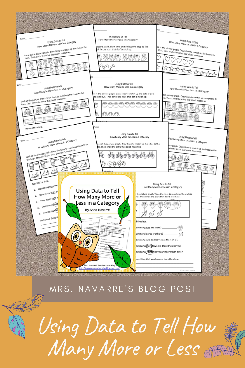 Mrs. Navarre’s Teaching Blog: Using Data to Tell How Many More or Less