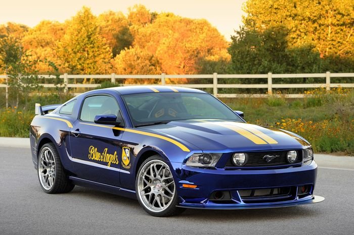 Mi Mundo Mustang: Un Ford Mustang decorado con los colores de los Blue ...