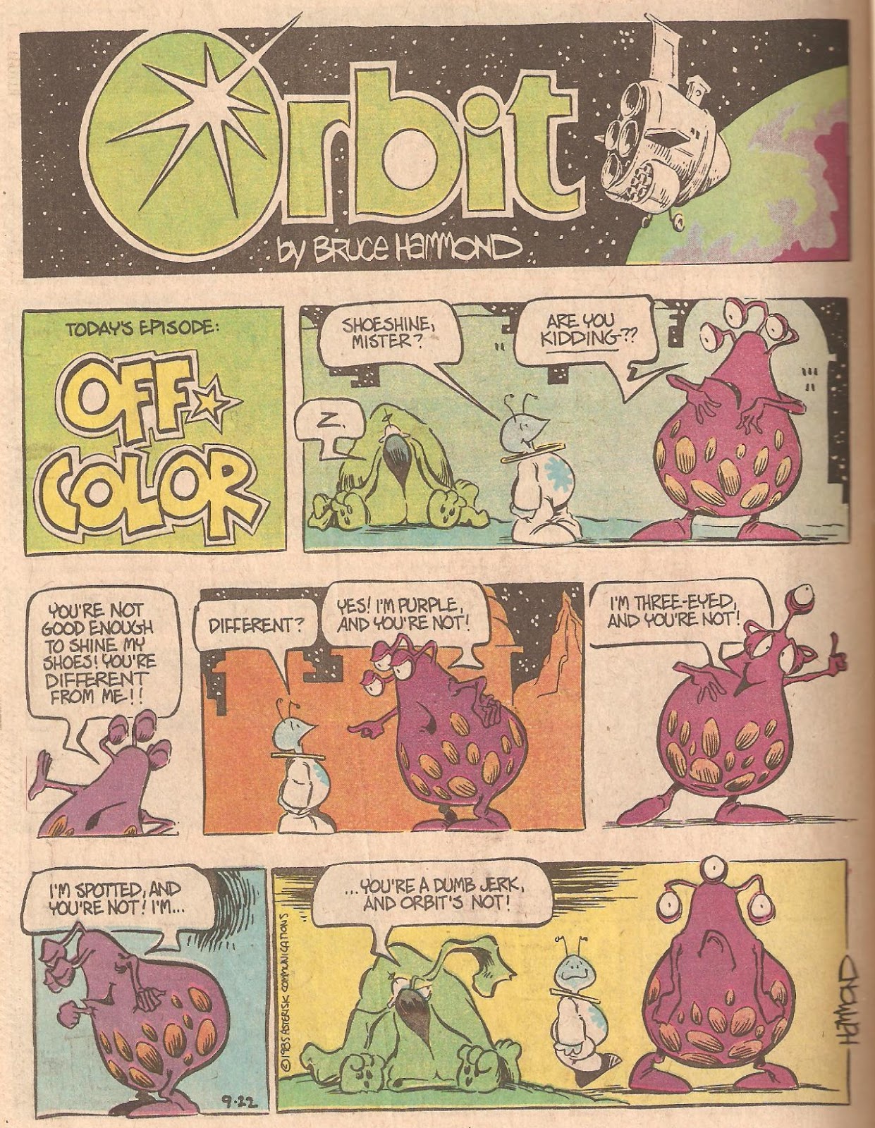 Sunday Comics Debt: Return to Orbit
